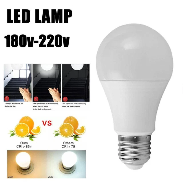 LED RADAR LAMPE Birne mit Bewegungsmelder Bewegungsensor E27 7W/12W Licht BEST EUR 4,25 ...