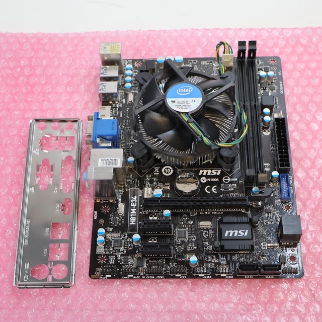 MSI H81M-E34 MS-7817 Motherboard + i3-4150 3.50GHz CPU + IO Shield £43. ...
