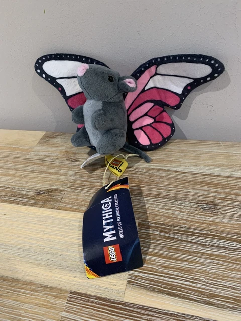 RARE LEGO MYTHICA Small 5” Mouse Butterfly Plush Soft Toy Exclusive to ...