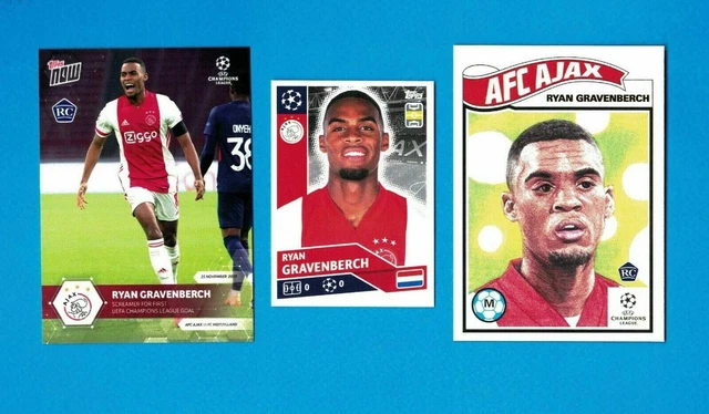 TOPPS NOW CHAMPIONS League Living set Card Rookie AFC Ajax Ryan Gravenberch x 3 EUR 39,50 ...