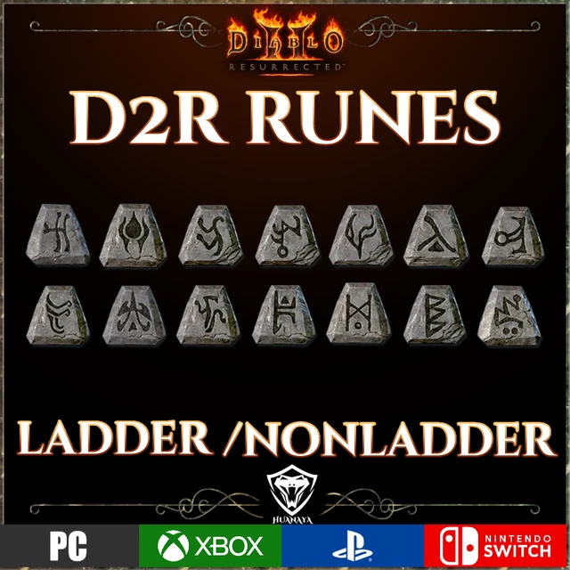 DIABLO 2 RESURRECTED D2R - Lum Rune + Eth + Nef Runes PC,PS4,PS5 £3.93 ...