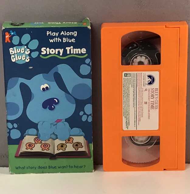 NICK JR BLUE’S Clues Play Along Story Time VHS Video Tape VTG ...