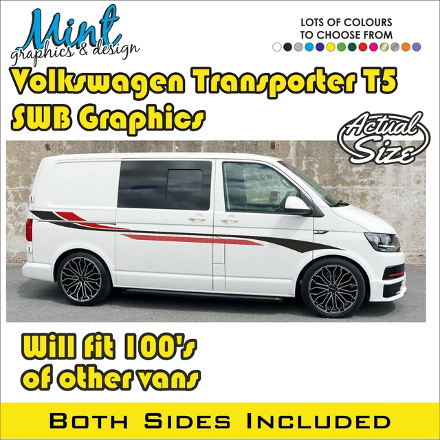 SWB VW TRANSPORTER Camper Motorhome T5 Decals Stickers Van Graphics NO ...