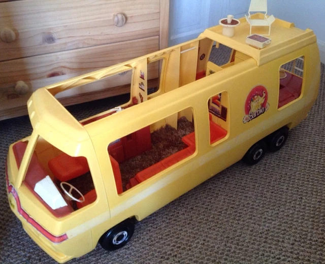 BARBIE STAR TRAVELER MOTORHOME / CAMPER BUS with SINDY DOLL - vintage £ ...