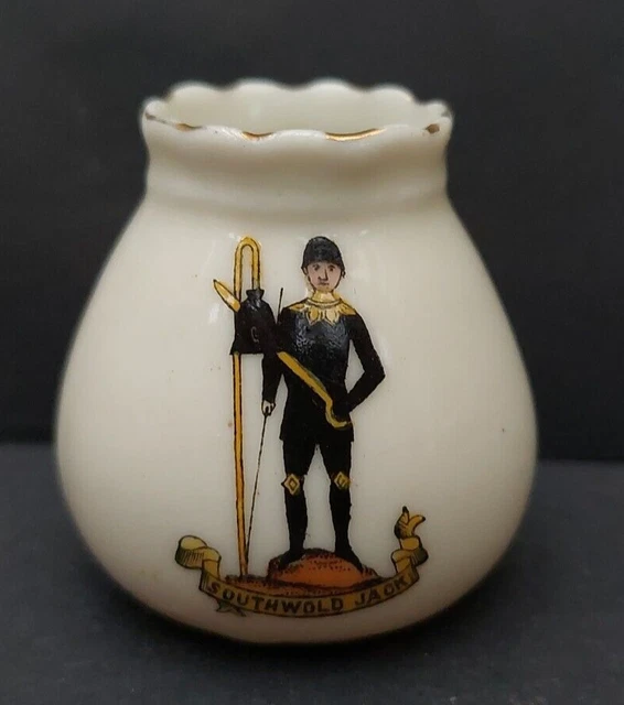 ANTIQUE CRESTED W.H. Goss miniature jug 'The Trusty Servant' 1862 ...