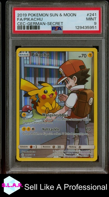 FA/PIKACHU CEC-GERMAN-SECRET POKEMON Sun & Moon Cosmic Eclipse 2019 241 ...