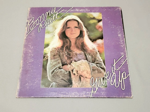 RARE GREEN LABEL Bonnie Raitt "Give It Up" STERLING stamp USoriginal ...