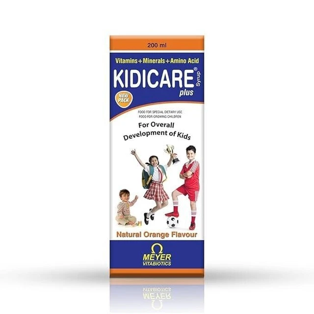 KIDICARE PLUS MULTIVITAMIN Syrup For Children Upto 12 Years With ...