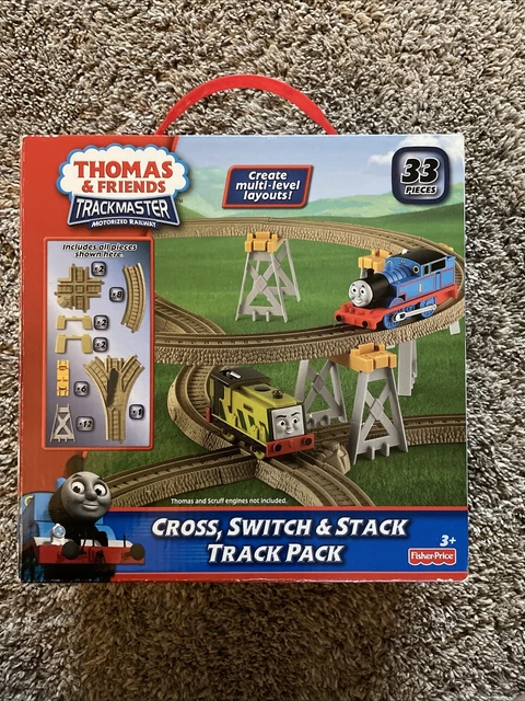 THOMAS FRIENDS TRACKMASTER Cross Switch Stack Track Pack 33 Track ...