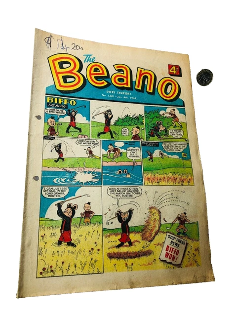 COMIC THE BEANO January 1969 Biffo the Bear Vintage ra £18.15 - PicClick UK