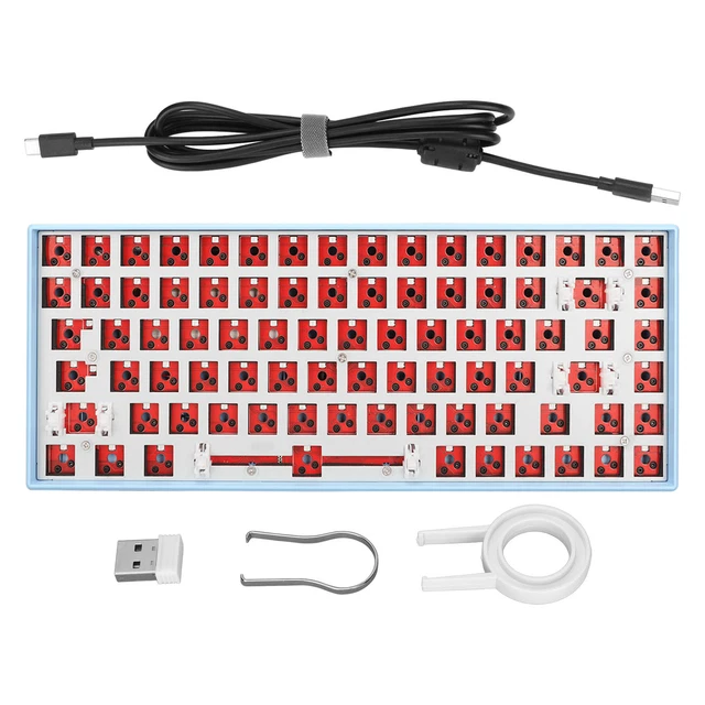 84 KEYS MECHANICAL Keyboard DIY Kit 3.0 5.0 Type C Keyboard Kit Wired ...