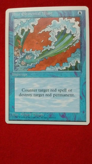 BLUE ELEMENTAL BLAST 4th Edition) MTG LP/EX $3.39 - PicClick AU