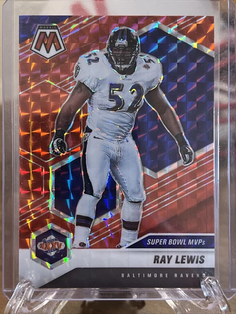 MOSAÏQUE RAY LEWIS 2021 Panini #290 Super Bowl MVPs Prizm rouge ...