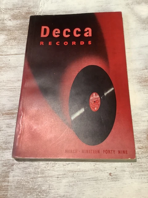 DECCA RECORD CATALOG Catalogue March 1949 Music History Memorabilia £11 ...