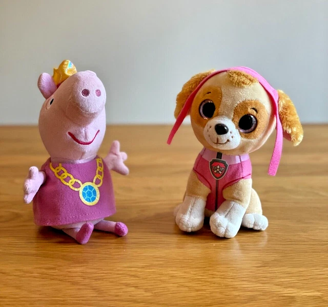 PEPPA PIG & Paw Patrol Skye Pink Soft Toy/Teddy For Girls - 100% 🌟 Fast ...