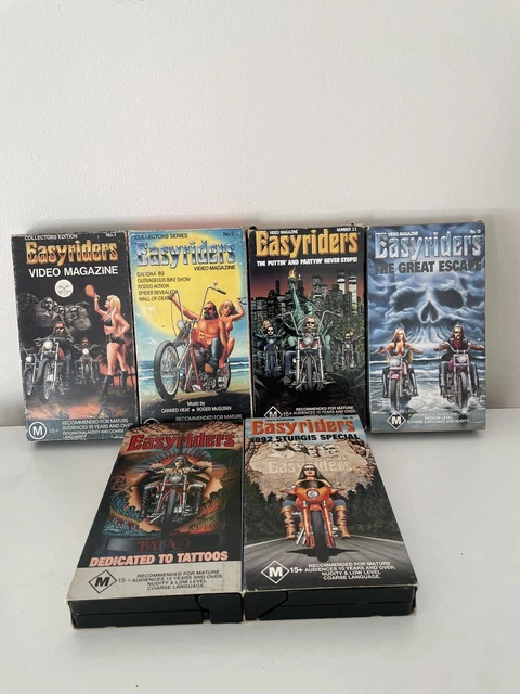 RARE EASY RIDERS Video Magazine VHS Lot of 6. 1,2,11,13,15,16 £55.70 ...