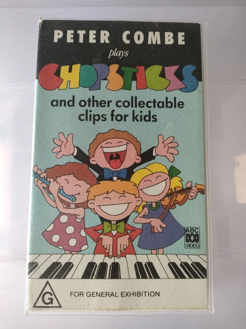 PETER COMBE PLAYS CHOPSTICKS (1991) VHS Tape ABC Kids Video $24.00 ...