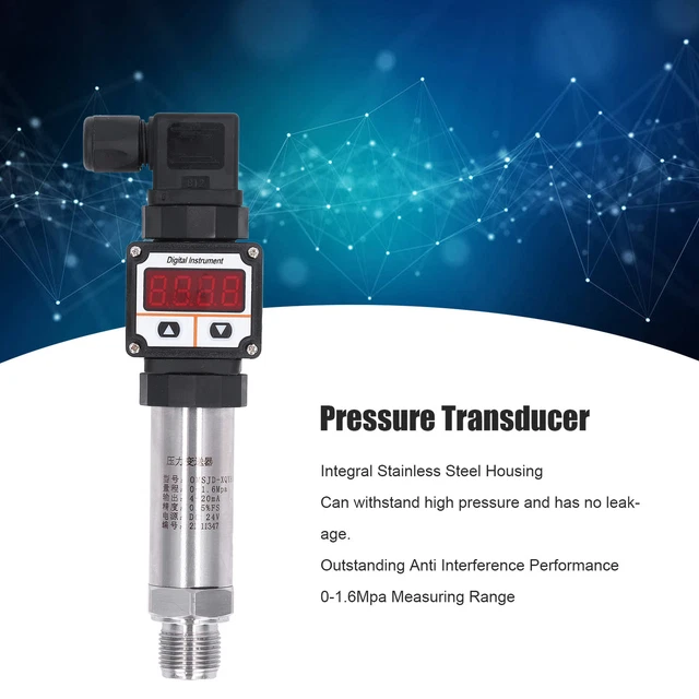 DIGITAL DISPLAY PRESSURE Sensor 01.6Mpa Pressure Transmitter 420mA Output New $83.62 - PicClick AU