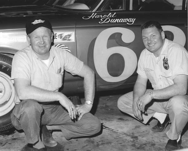 HAROLD DUNAWAY & His Modified Stock Car 1966 Nascar Motor Racing Old ...