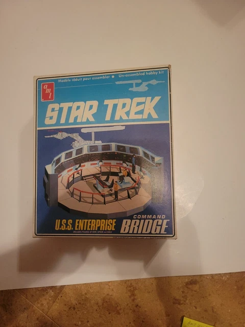 AMT USS ENTERPRISE Command Bridge Unassembled Hobby Kit Opened Box $8. ...
