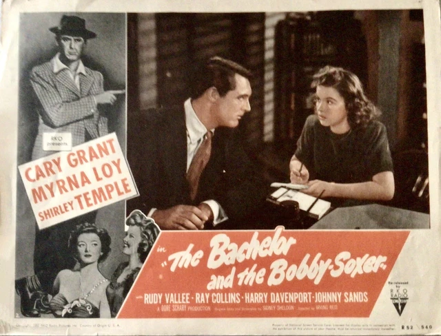 THE BACHELOR&THE BOBBY-SOXER-1946-LOBBYCARD/POSTER-CARY Grant-Myrna Loy ...