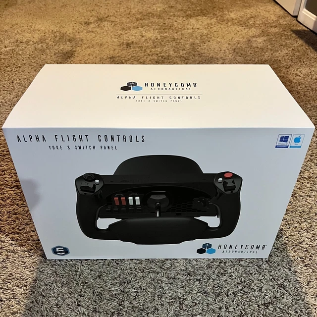 HONEYCOMB AERONAUTICAL ALPHA Flight Controls Yoke & Switch Panel ...