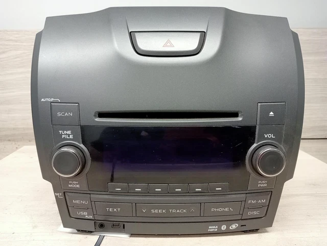 HOLDEN COLORADO STEREO/HEAD Unit Cd/Mp3/Aux, W/ Bluetooth, Rg/Rg 7, 01/ ...