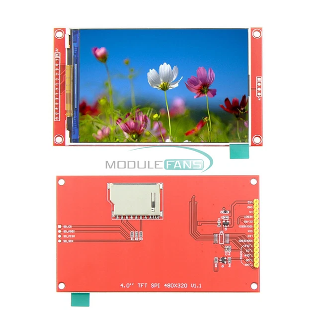 4.0& INCH LCD 480*320 MCU SPI Serial TFT LCD Module Display Screen ...