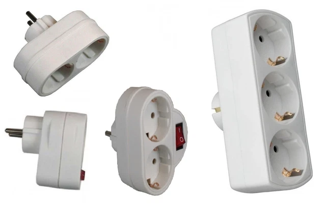 OUTLET SCHUKO SOCKET strip multiple socket Euro socket distributor £6. ...