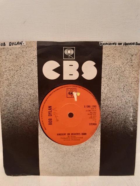 BOB DYLAN - Knockin on heavens door 7" Vinyl Record EUR 3,50 - PicClick IT
