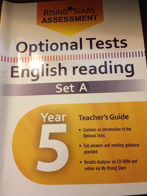 RISING STARS ASSESSMENT Optional Test English Reading Set A Year 5 EUR ...