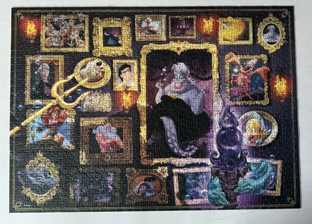 RAVENSBURGER DISNEY VILLAINOUS Ursula Little Mermaid 1000 Piece Jigsaw ...