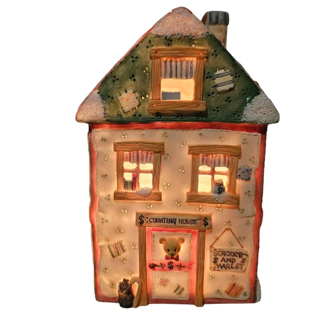 CHERISHED TEDDIES CHRISTMAS Carol #622788 Scrooge And Marley's Office ...
