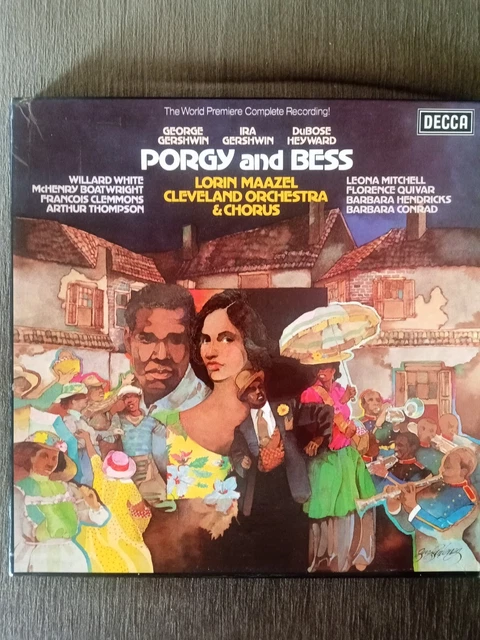 GERSHWIN PORGY AND BESS LORIN MAAZEL 1976 UK DECCA 3 x 12" LP BOX SET ...