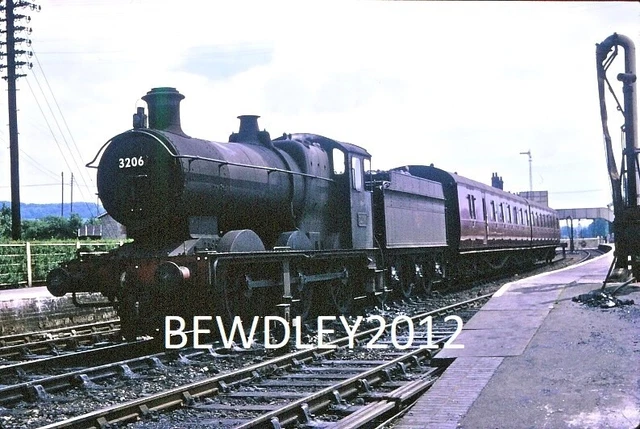*ORIGINAL 35MM SLIDE* S&D COLLETT 3206 IN EVERCREECH STATION JUNE 1962 ...