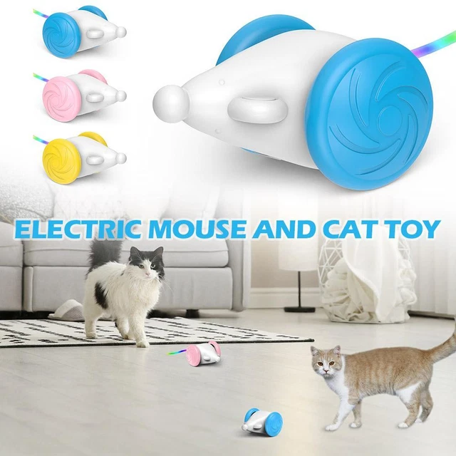 SMART MOUSE CAT Toy Automatic Interactive Electric Kitten Cat Teaser ...