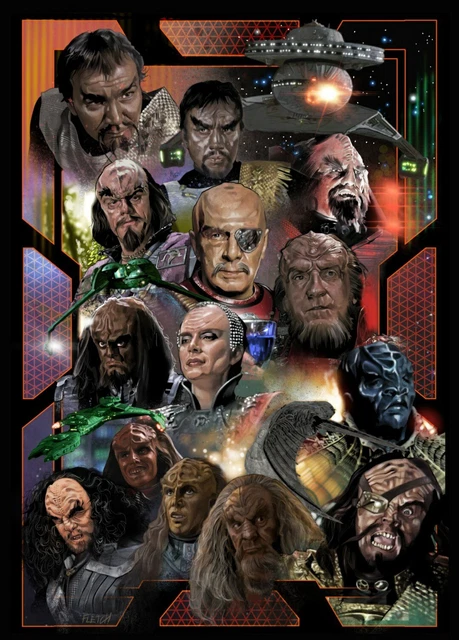 STAR TREK EXCLUSIVE Klingon A3 Poster By Jason Fletcher £10.00 ...
