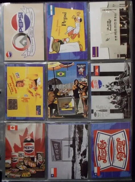 PEPSI AROUND THE World Collector's Album + 72 Trading Cards Dart ...