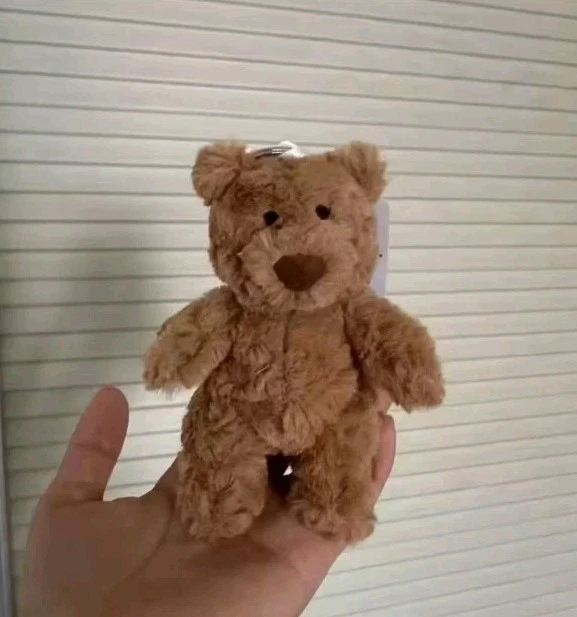 JELLYCAT BARTHOLOMEW BEAR Charm Keychain w/ Tags+Dust Bag| Cute Soft ...