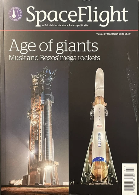 SPACEFLIGHT MAGAZINE ISSUE March 2025 £12.15 - PicClick UK