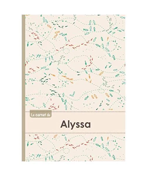 LE CARNET DE Alyssa: Le carnet d'Alyssa - Lignes, 96p, A5 - Poissons ...