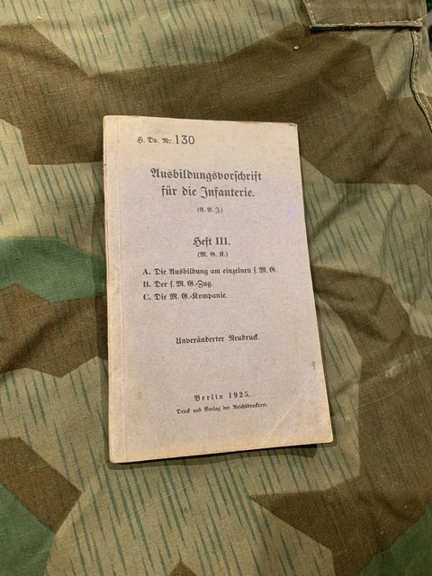WW2 GERMAN BOOK Manual Heer Army Wehrmacht Handbuch Instruction MG 34 ...