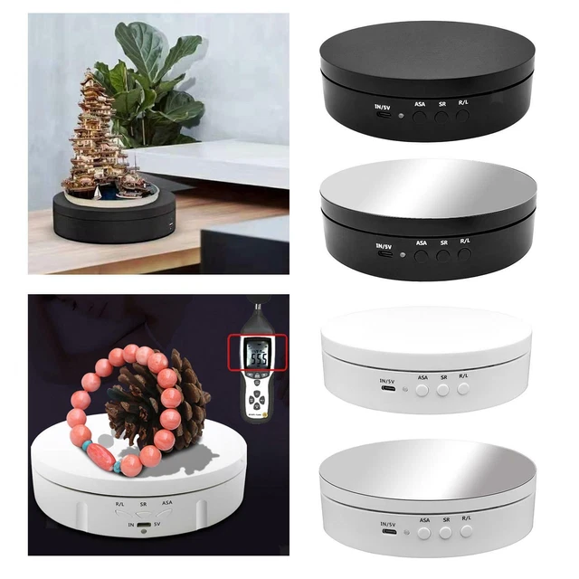 6& ELECTRIC MOTORIZED Rotating Display Stand Show Case Revolving ...