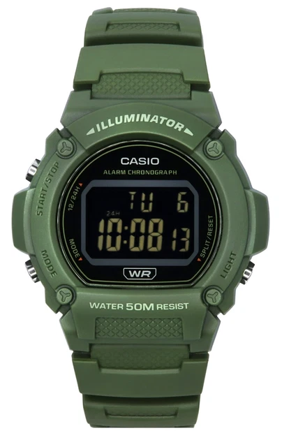 CASIO STANDARD BLACK Dial Sports Quartz Men's Watch W-219HC-3B £37.79 ...