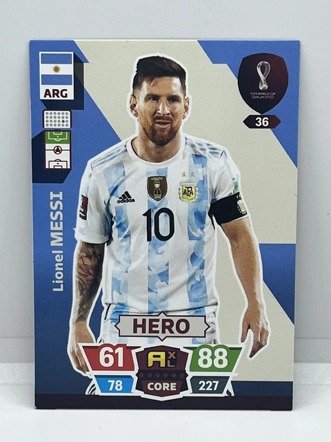 PANINI ADRENALYN XL World Cup Qatar 2022 Lionel Messi Argentina Hero ...