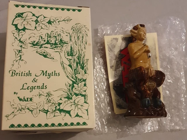 WADE BRITISH MYTHS & Legends Ceramic Puck Figurine New Boxed With ...