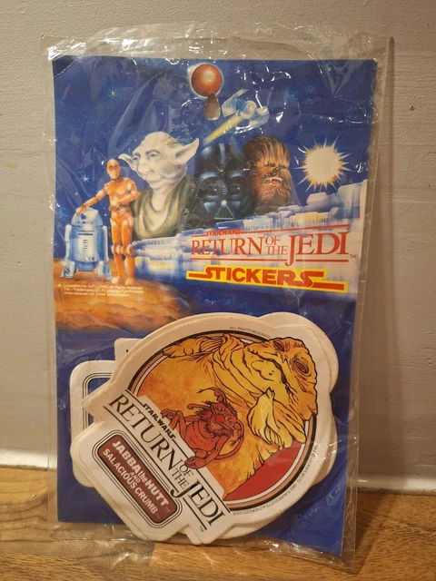 1983 STAR WARS Return of the Jedi Stickers - Vintage Retro 1980s Movie ...