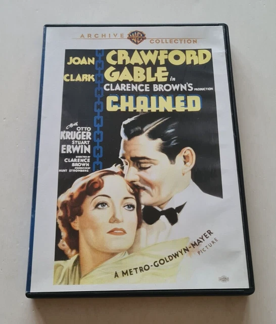 CHAINED DVD 1934 Joan Crawford Clark Gable Otto Kruger Warner Archive ...