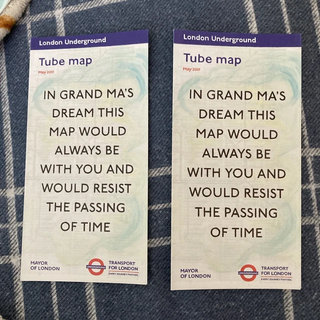 LONDON UNDERGROUND TUBE MAP UK - May 2019 - England - UK Map Grandma’s ...