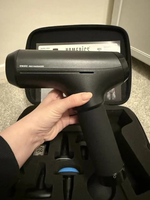 HOMEDICS PRO PHYSIO Massage Gun - Black (PGM-1000-GB) BARELY USED £83. ...